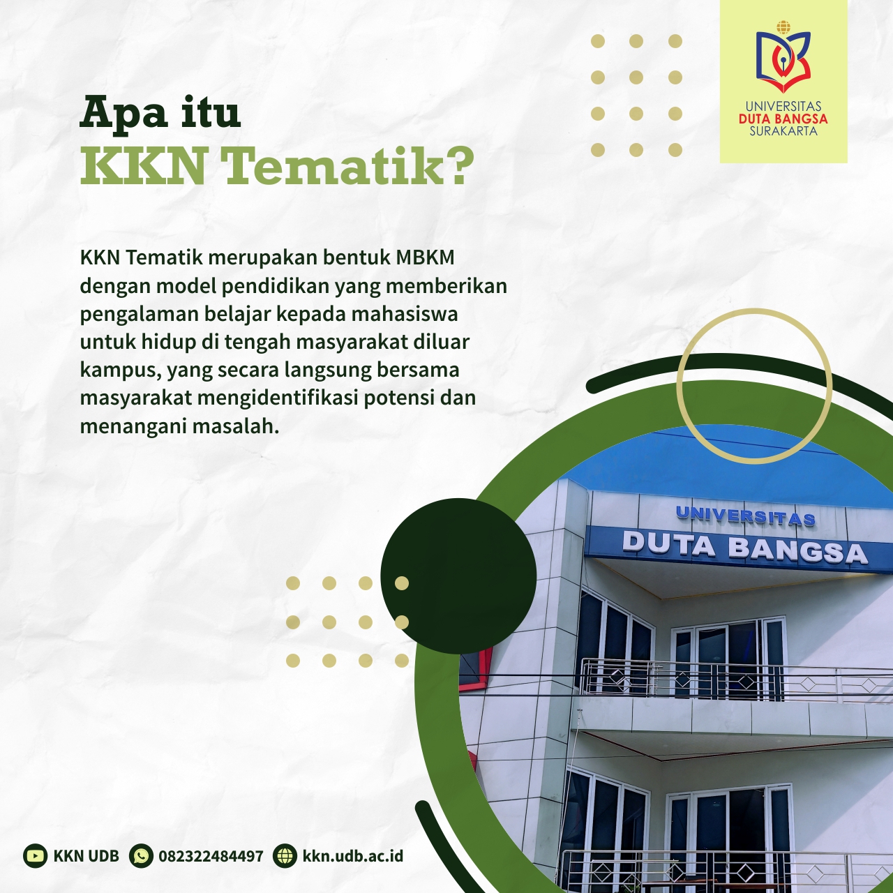 UDB | Pelaksanaan KKN Tematik Periode 2 Bagi Mahasiswa Angkatan 2020 Universitas Duta Bangsa ...